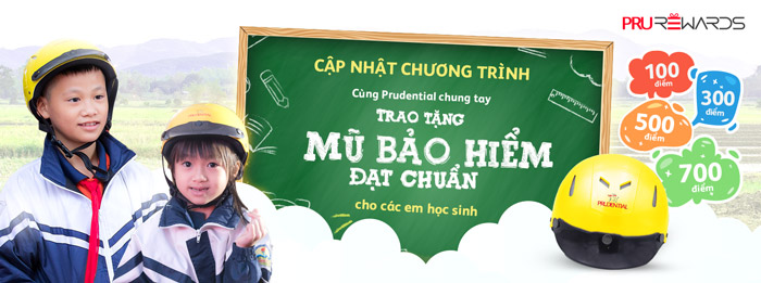 Cập nhật chương trình “Cùng Prudential chung tay – Trao tặng mũ bảo ...