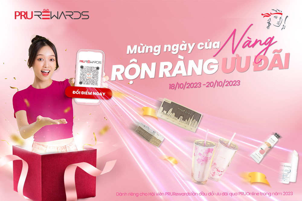 Mừng ngày của nàng – Rộn ràng ưu đãi | Prudential Việt Nam